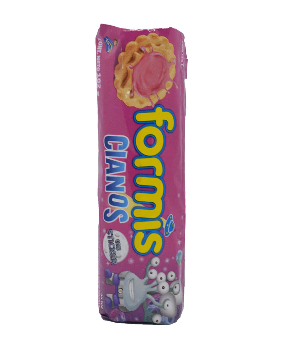 Titanio Shop S.A. :. Galletas Arcor Formis Relleno Sabor Frutilla 102 Gr